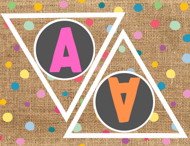 Bright Dots and Burlap Theme Classroom Decor Set - Etsy