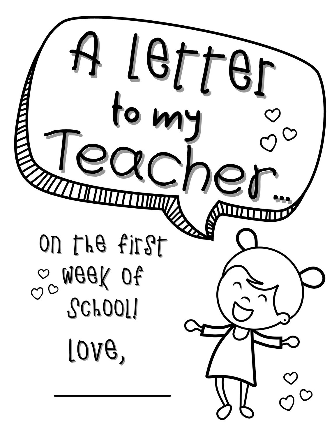 A Letter for My Teacher A Letter From My Teacher Book - Etsy España