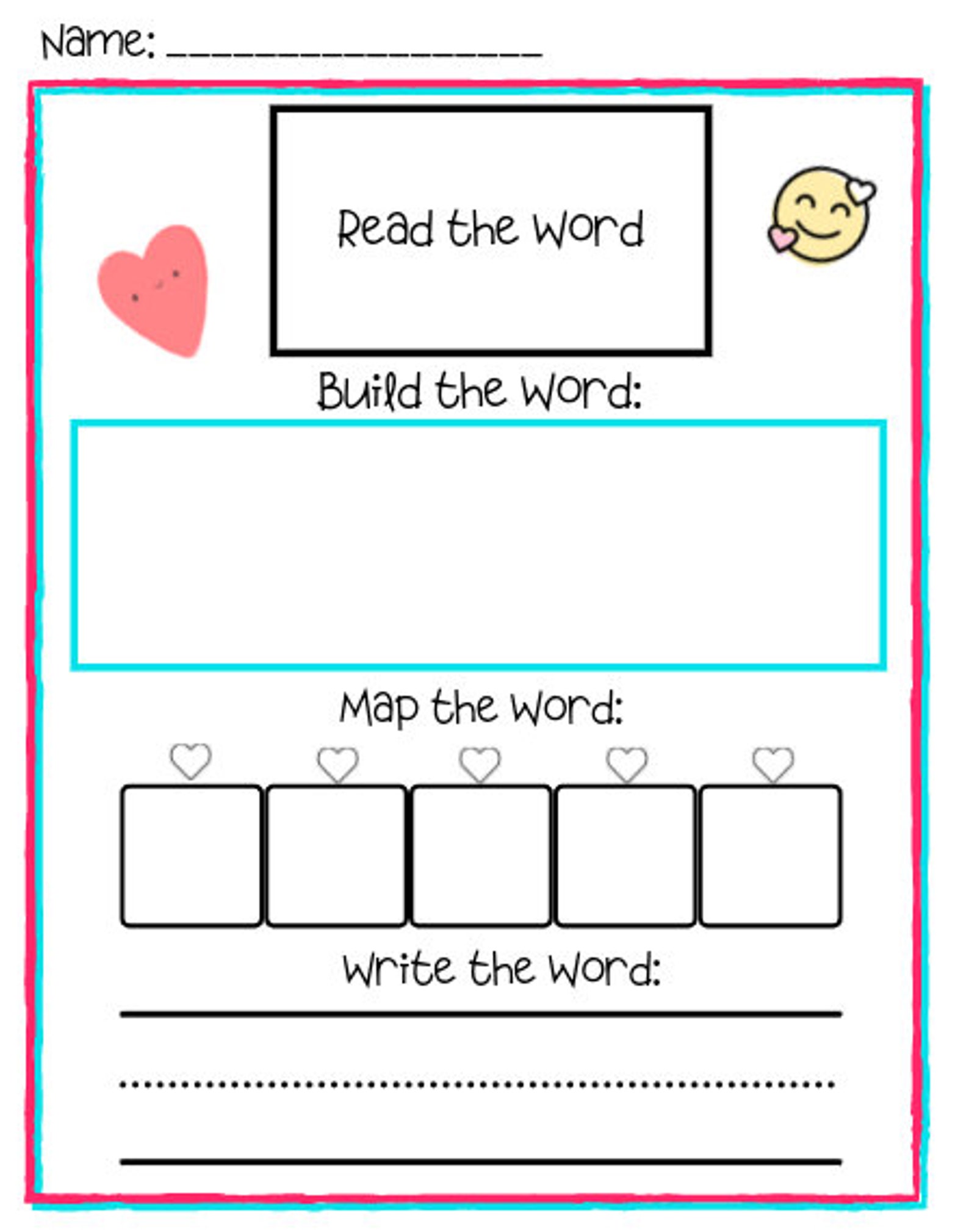 Heart Word Practice and Word Card Bundle: Science of Reading Aligned ...
