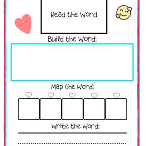 Heart Word Practice and Word Card Bundle: Science of Reading Aligned ...