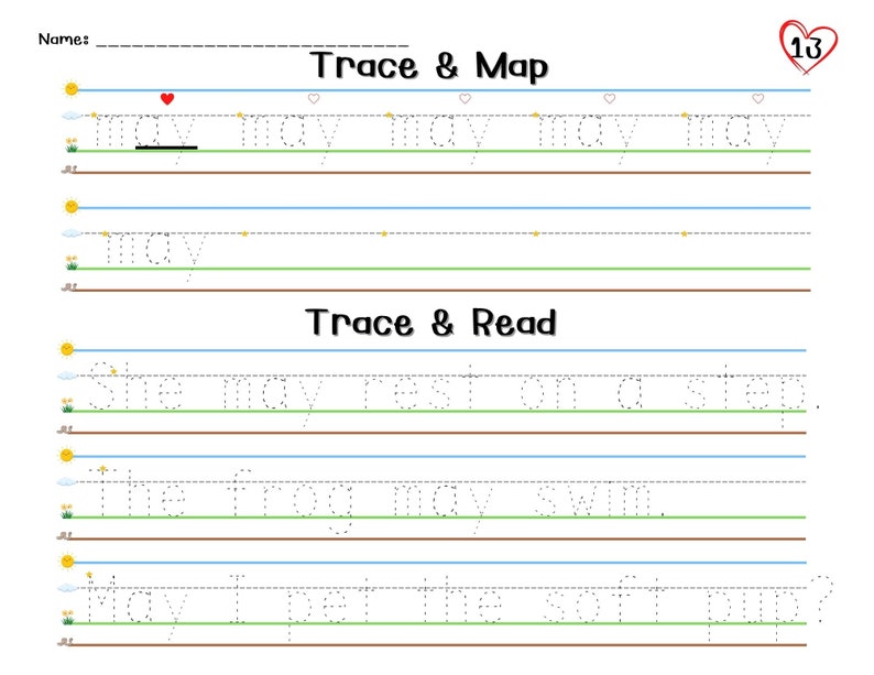 Trace, Map, & Read Heart Words: Science of Reading Aligned Orthographic ...