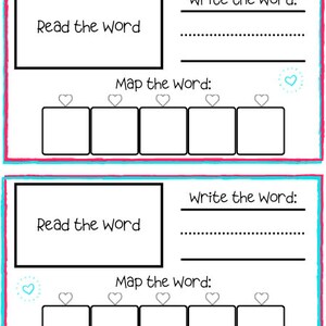 Heart Word Practice and Word Card Bundle: Science of Reading Aligned ...
