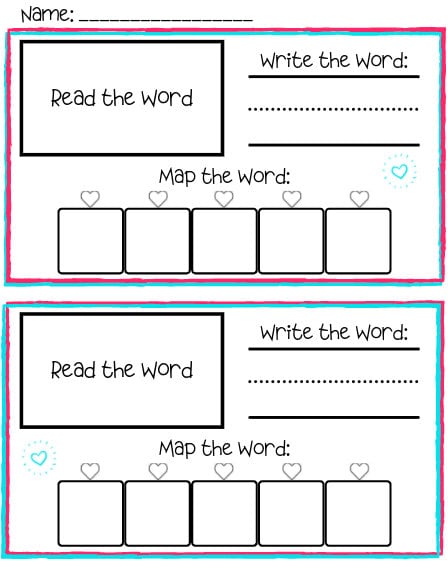 Heart Word Practice and Word Card Bundle: Science of Reading Aligned ...