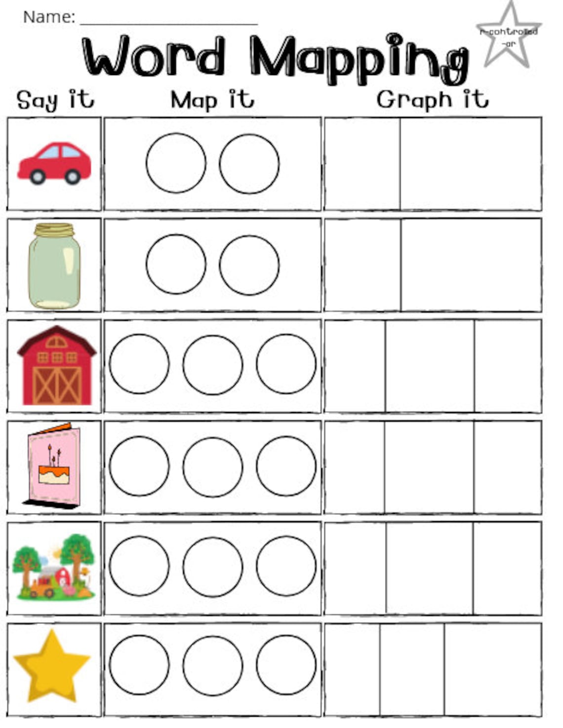 Phonics Orthographic Mapping Practice Science of Reading Aligned - Etsy