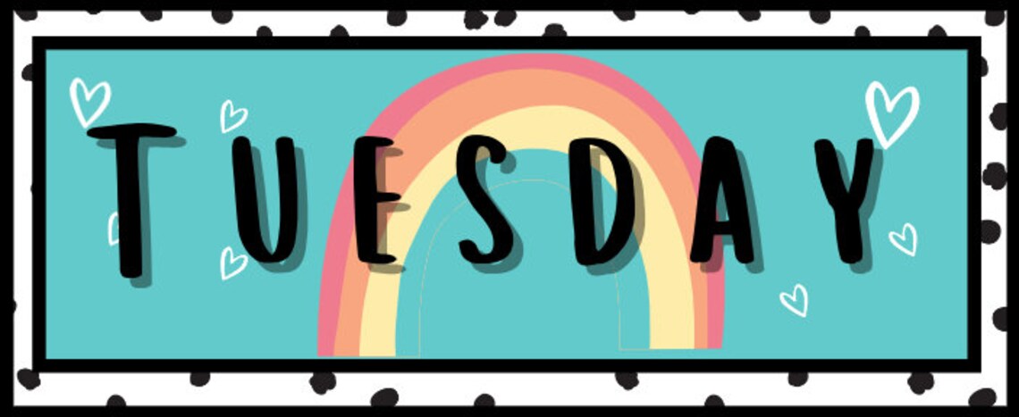 Black Dots and Pastel Rainbows Boho Classroom Decor Theme Set - Etsy