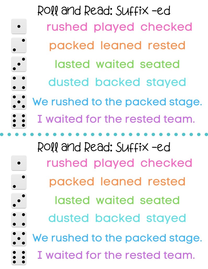 Roll and Read Phonics Blending Lines, A Yearlong Fluency Building ...