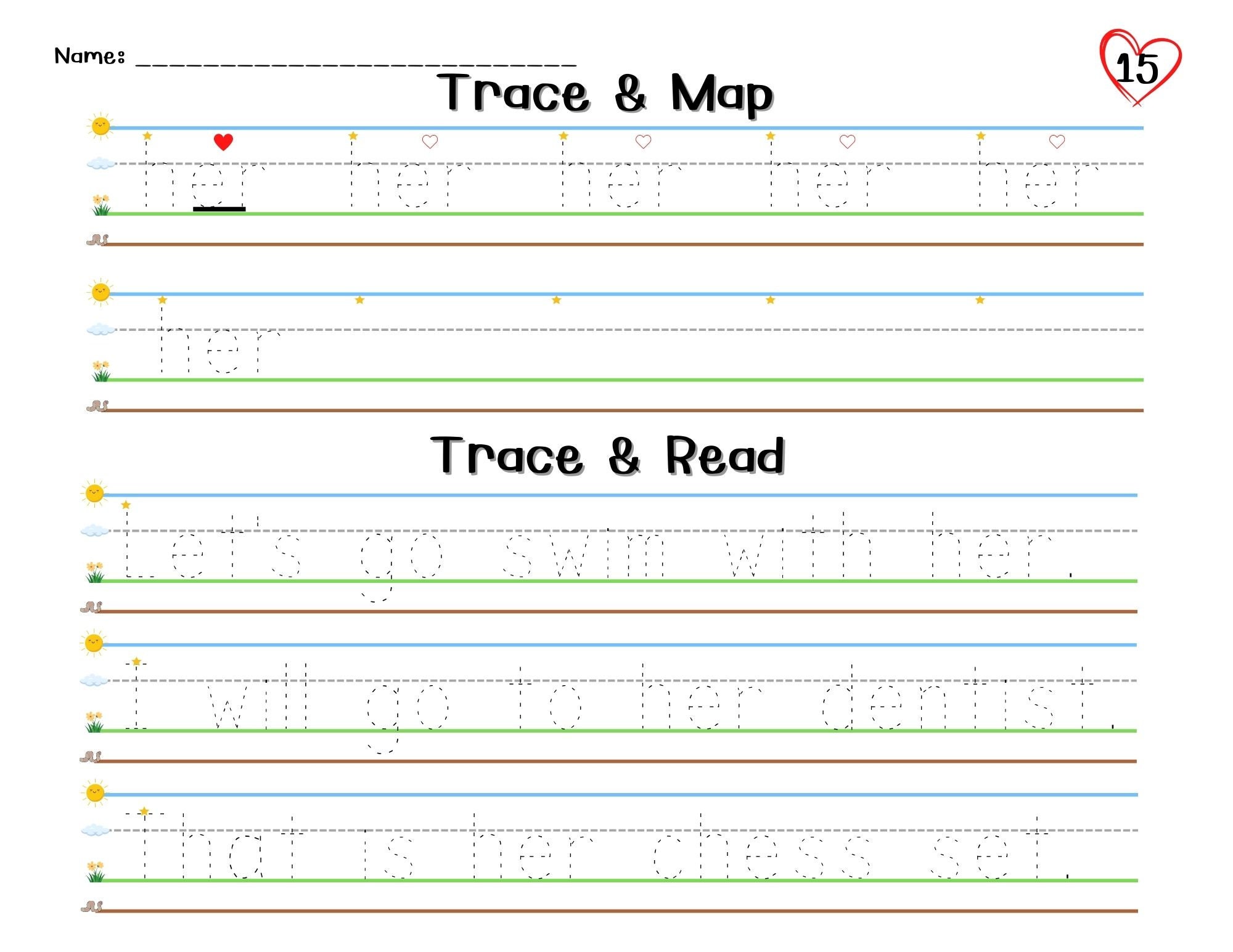 Trace, Map, & Read Heart Words: Science of Reading Aligned Orthographic ...