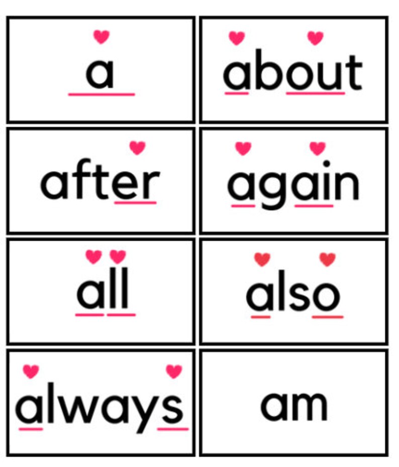 Heart Word Practice and Word Card Bundle: Science of Reading Aligned ...