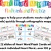Heart Word Mapping Flash Cards and Practice Pages, Sight Word Practice ...