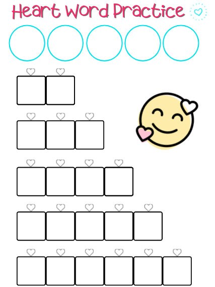 Heart Word Practice and Word Card Bundle: Science of Reading Aligned ...