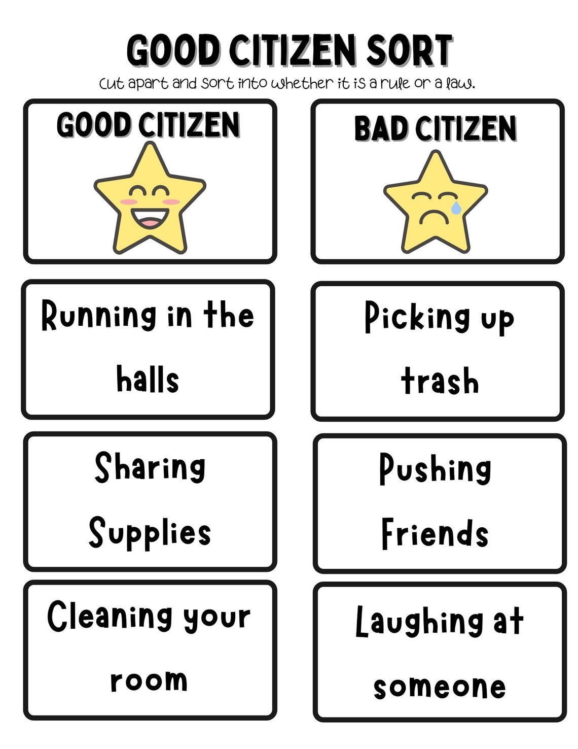 Rules, Laws, and My Community: A Social Studies Unit, First Grade ...