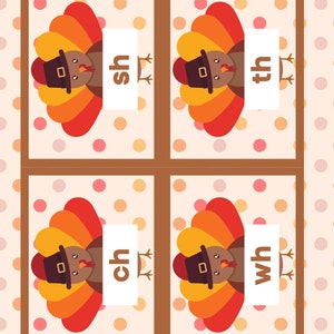 Turkey Digraph Fun: Word Sort and Decoding Activities - Etsy