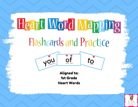 Heart Word Mapping Flash Cards and Practice Pages Sight Word - Etsy