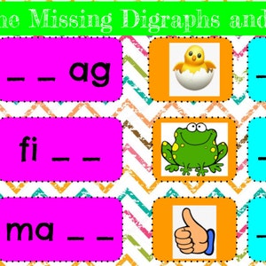 Digraph and Blend Assessment, Seesaw, Google Classroom, Phonics ...