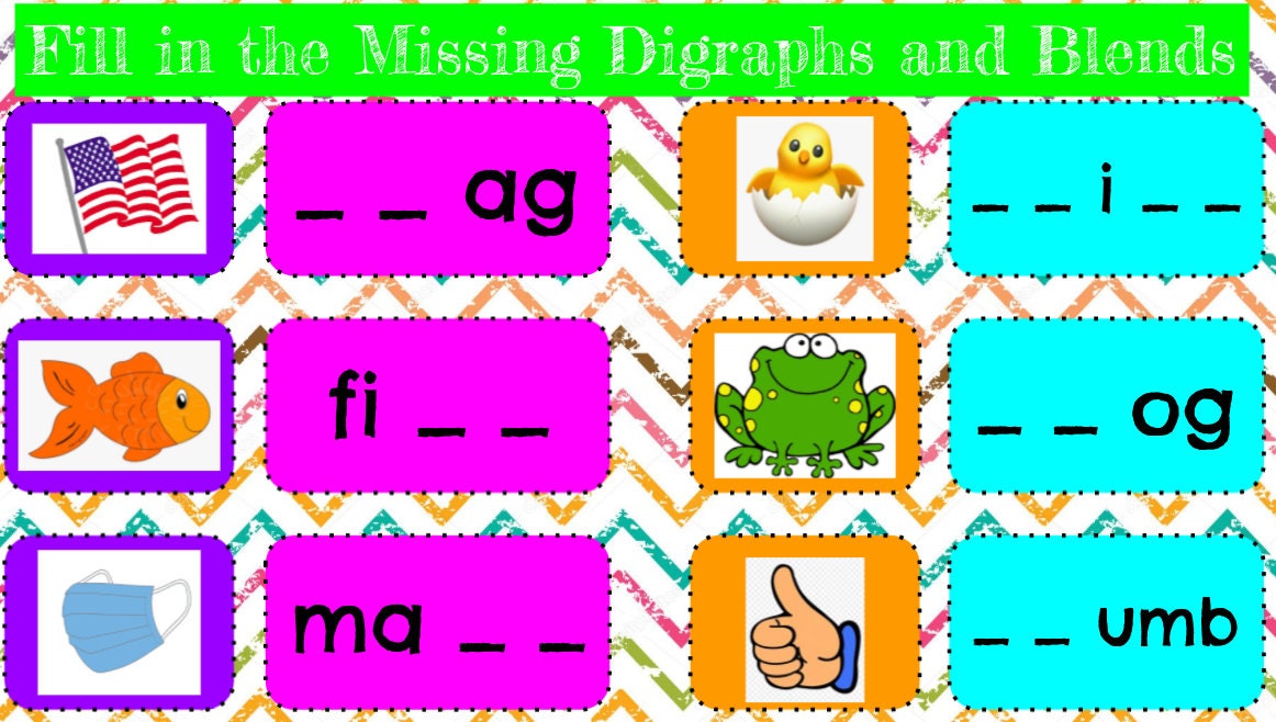 Digraph and Blend Assessment, Seesaw, Google Classroom, Phonics ...