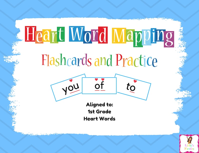 Sight Word Flashcards and Orthographic Mapping Practice, Heart Word ...