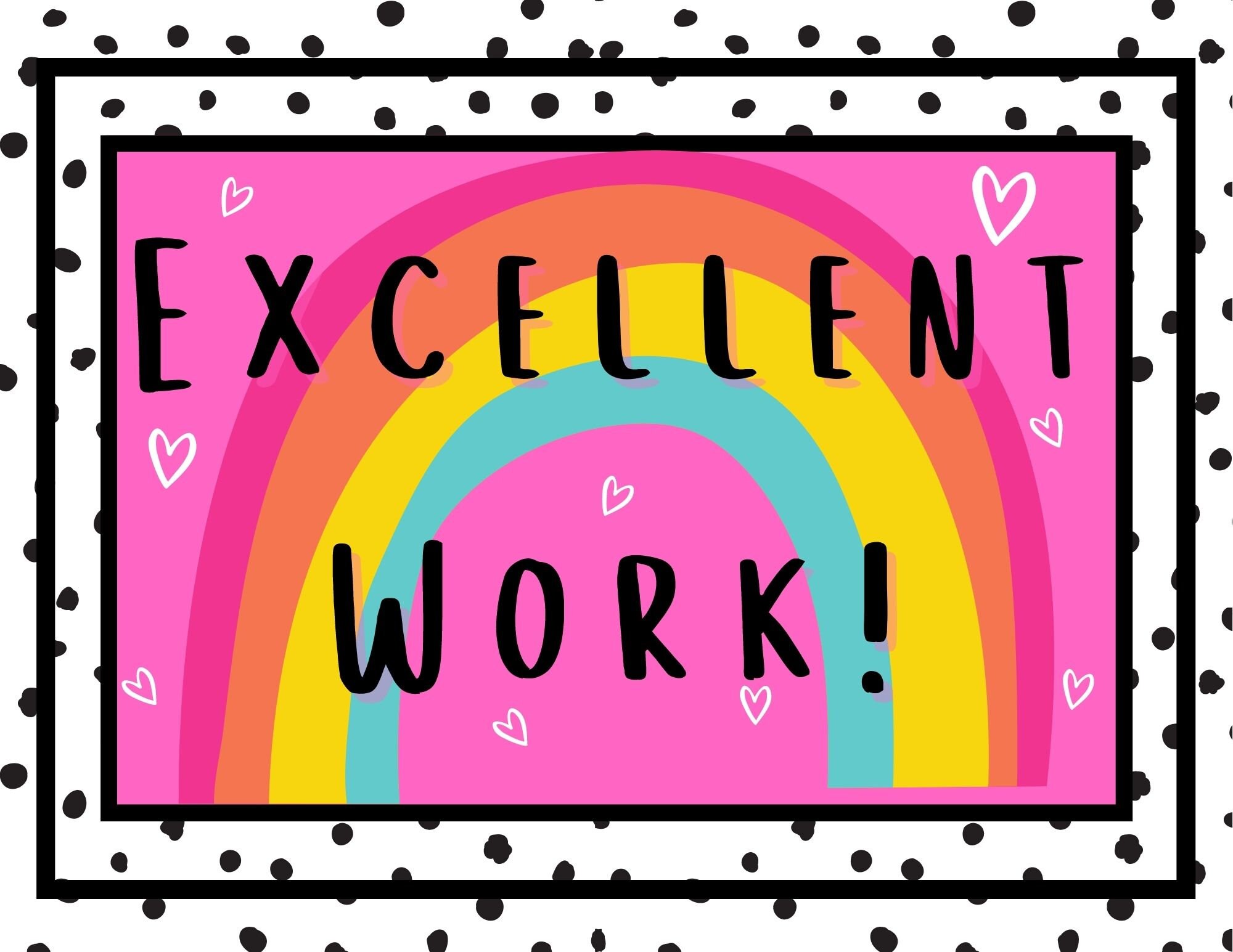 Black Dots and Rainbows Classroom Decor Set / Modern & Trendy - Etsy