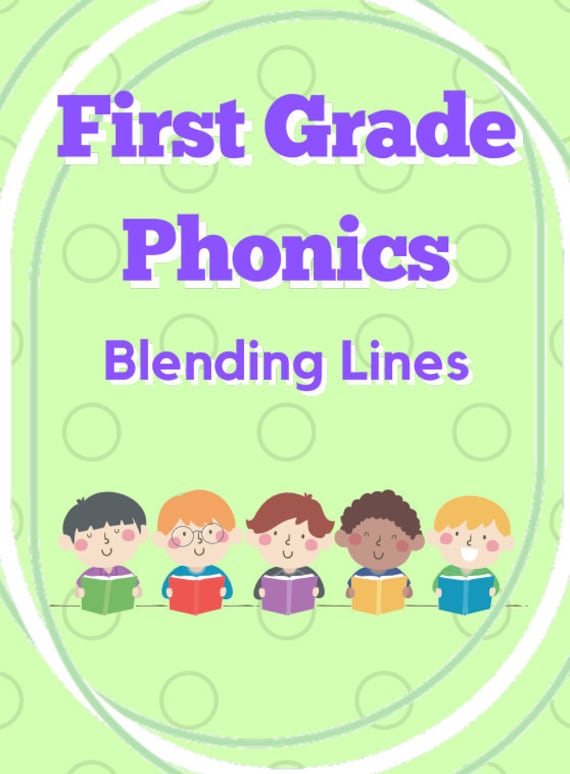 First Grade Phonics Blending Lines Science of Reading | Etsy