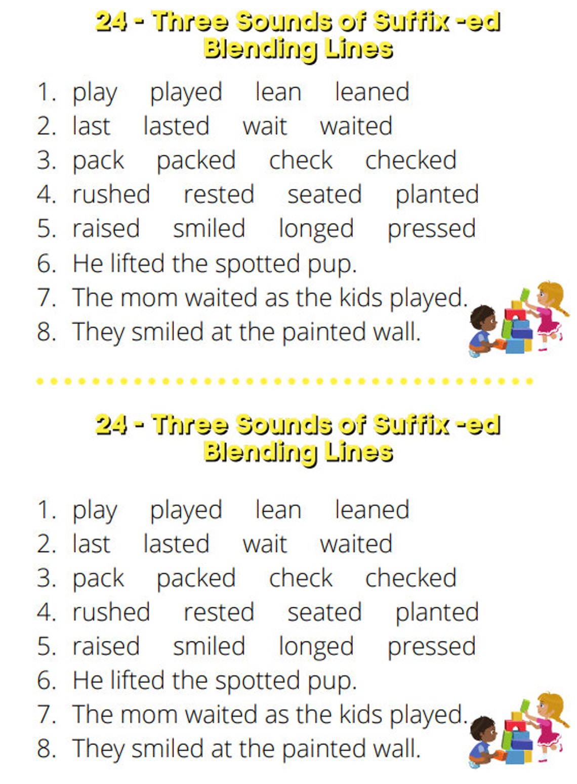First Grade Phonics Blending Lines, Science of Reading, Decodable ...