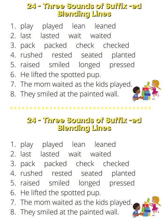 First Grade Phonics Blending Lines, Science of Reading, Decodable ...