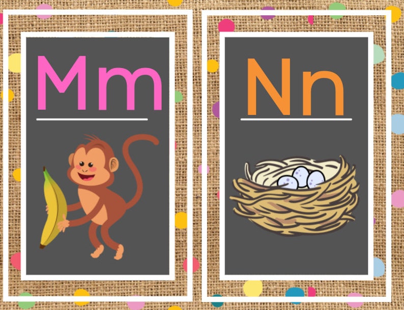 Bright Dots and Burlap Theme Classroom Decor Set - Etsy