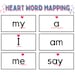 Heart Word Flashcards, Heart Word Mapping, Orthographic Heart Word ...