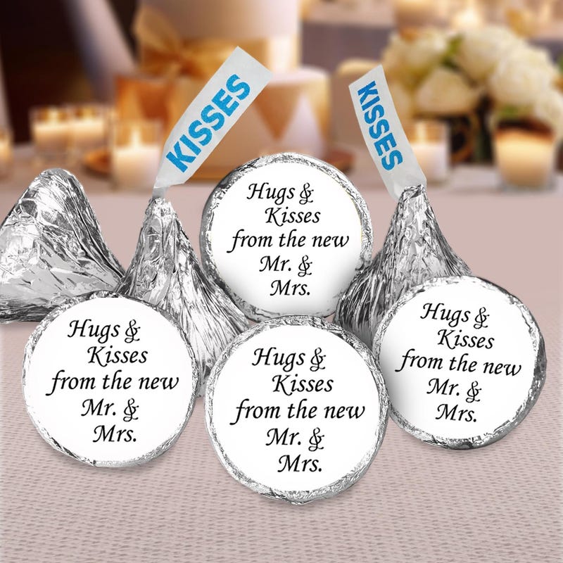 Hershey Kiss Stickers Wedding - Etsy