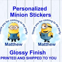 Minions Party Straws (set of 12) Pre-assembled With Straw of Your ...