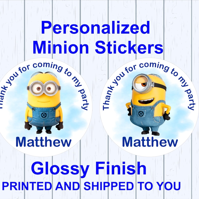 Minion Stickers - Etsy