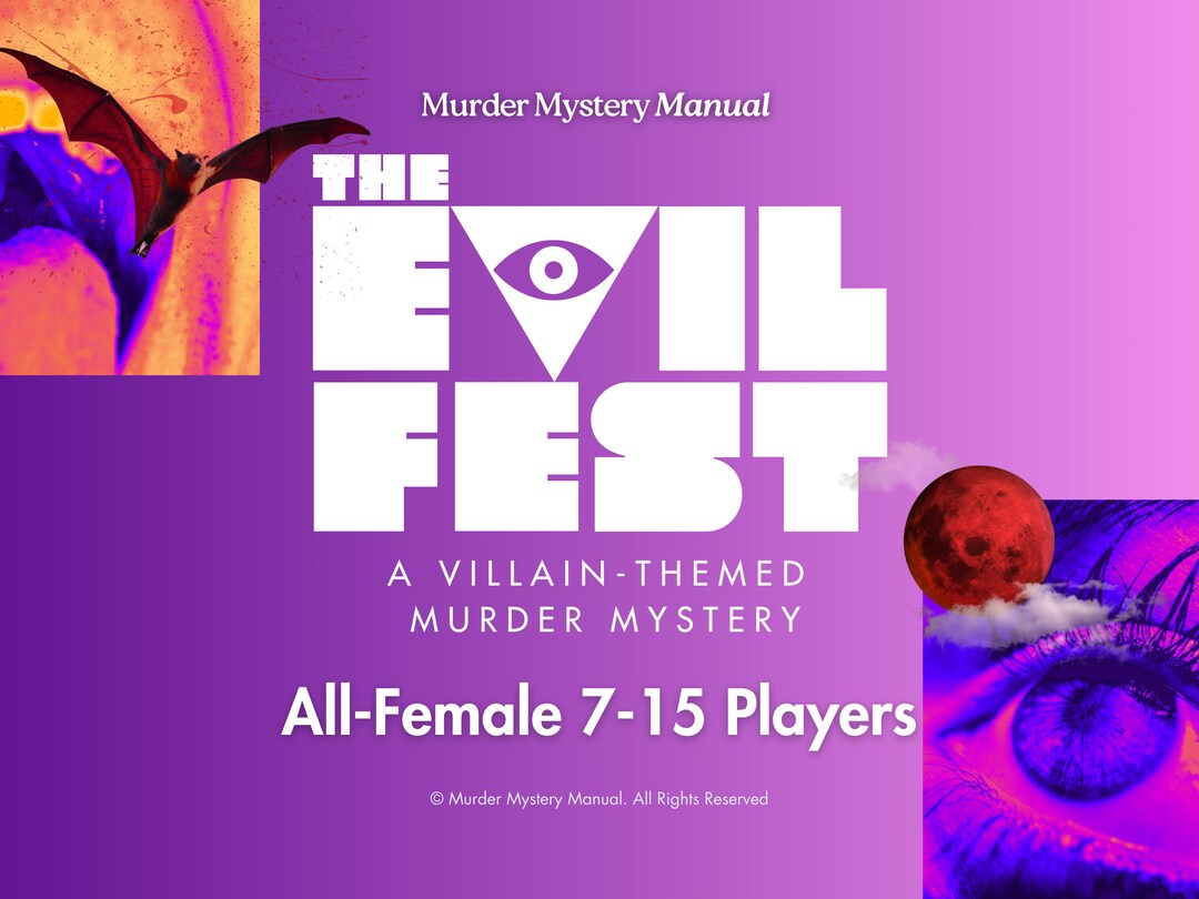 Villain-themed Murder Mystery Game: All-female Party (printable) - Etsy