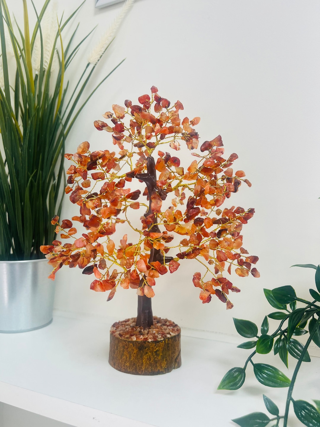 Carnelian Crystal Tree, Healing Crystal Tree ,tree of Life Handmade ...