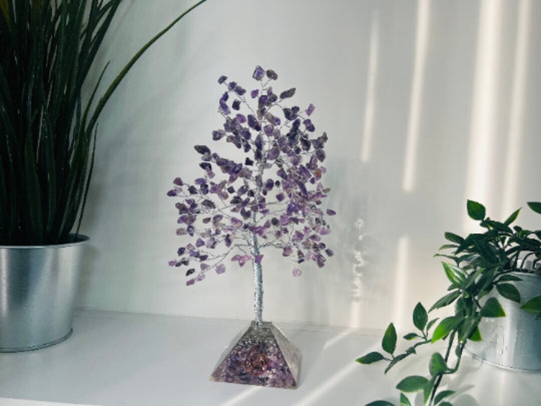 Handmade Amethyst Crystal Tree, Tree of Life, Chakra Tree, Feng Shui ...