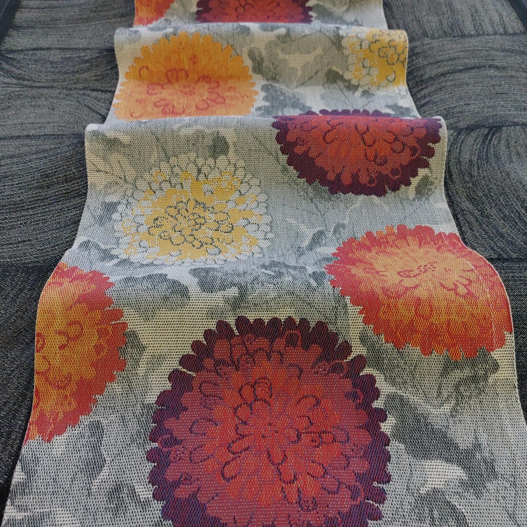 Swedish Vintage Ekelund Woven Cotton Table Runner, Floral Woven Table ...