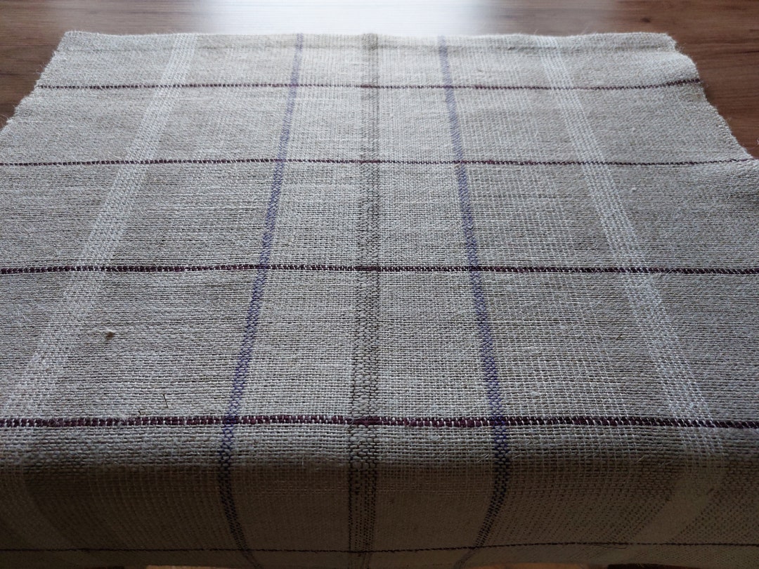 Vintage Woven Linen Table Mat, Table Topper, Scandinavian Vintage Woven ...