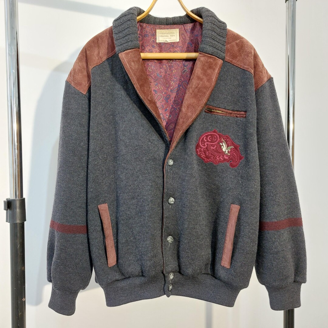 Vintage Italy Wool Jacket ,men's Wool Jumper , Wool Sweater , Original ...