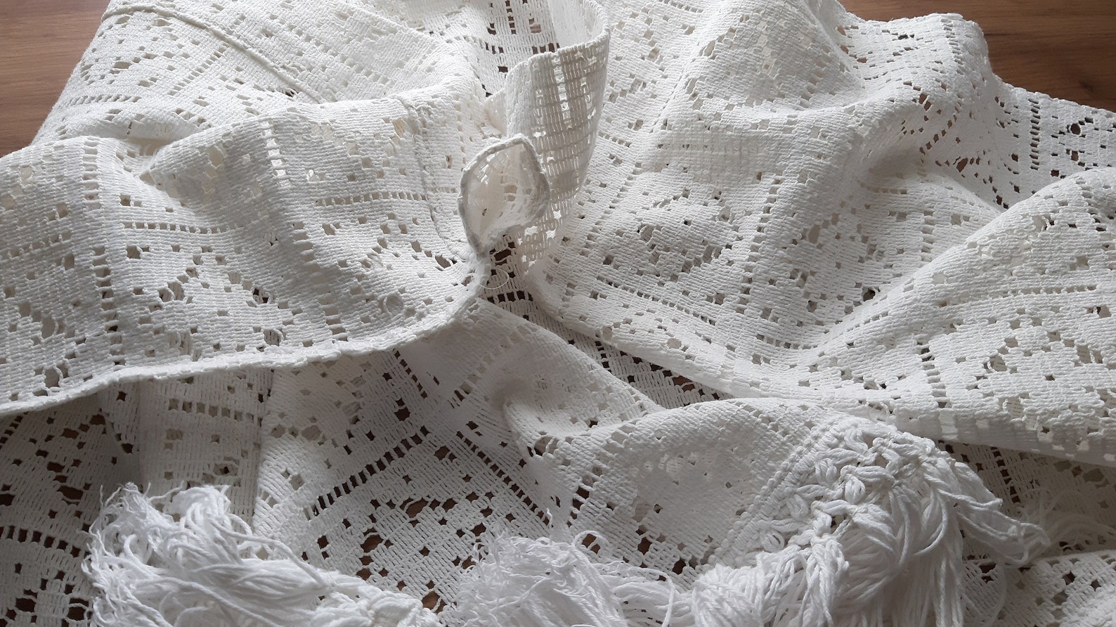 Vintage Decorative White Cotton Net Valance Kitchen Valance - Etsy