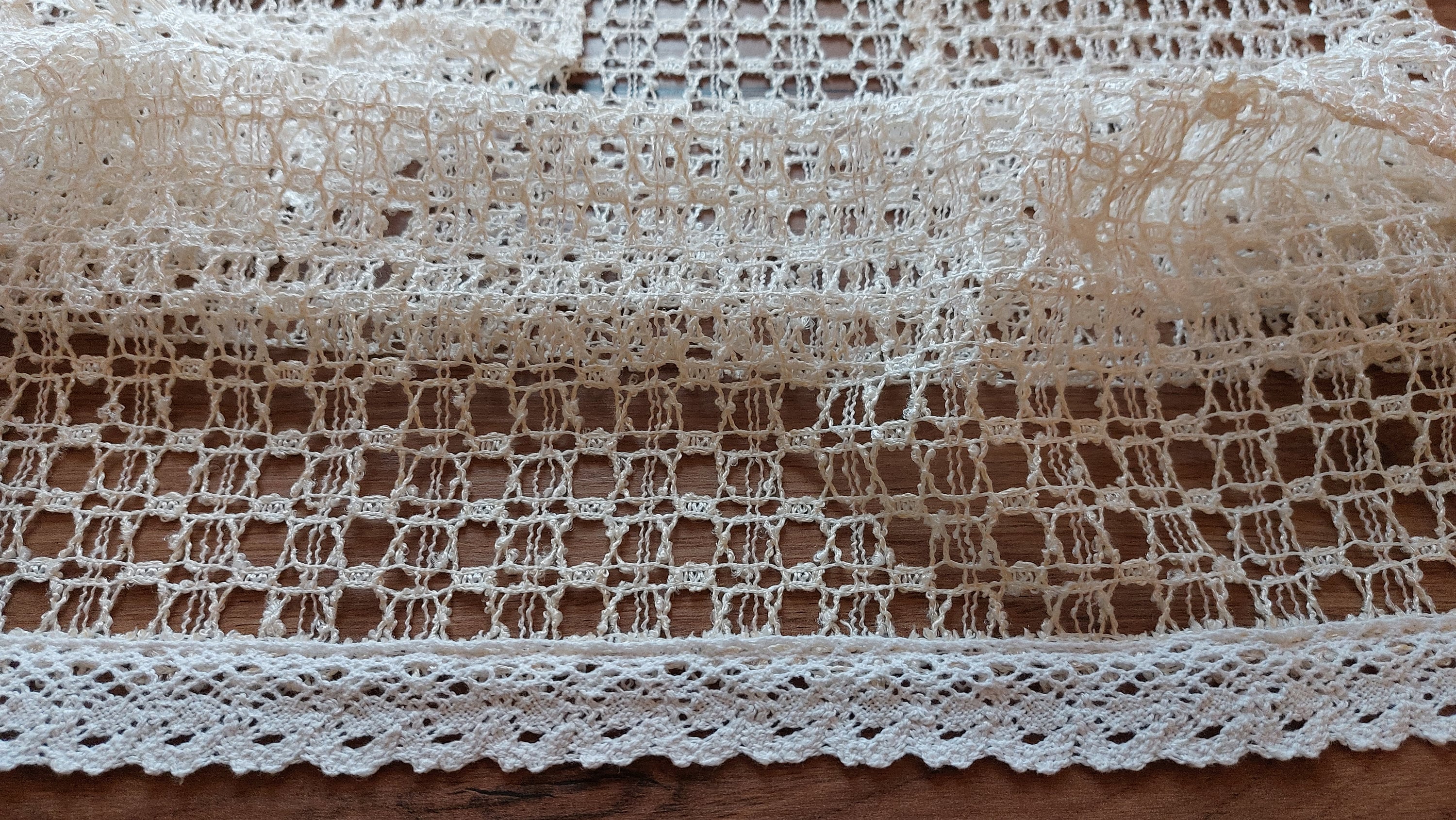 Pair of Vintage Translucent Cafe Curtains , Vintage Sheer Cafe Curtains ...