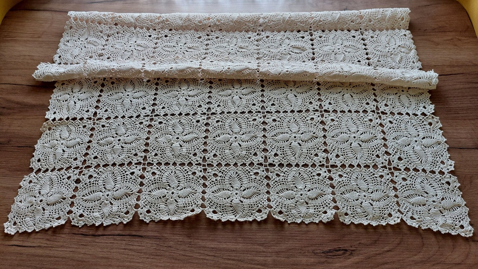 Vintage Scandinavian Handmade Crochet Square Linen Tablecloth - Etsy