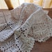 Vintage Scandinavian Handmade Crochet Square Linen Tablecloth - Etsy
