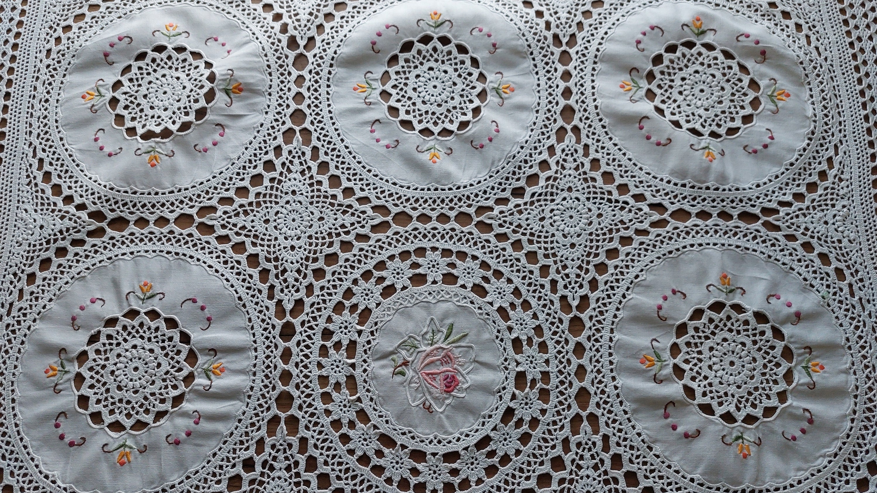 Vintage Fine Work Handmade Table Mat Small Lace Tablecloth - Etsy