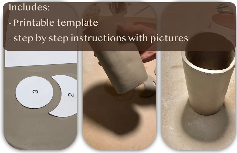 Coffee Cup - to Go - Printable Pottery Template - Etsy