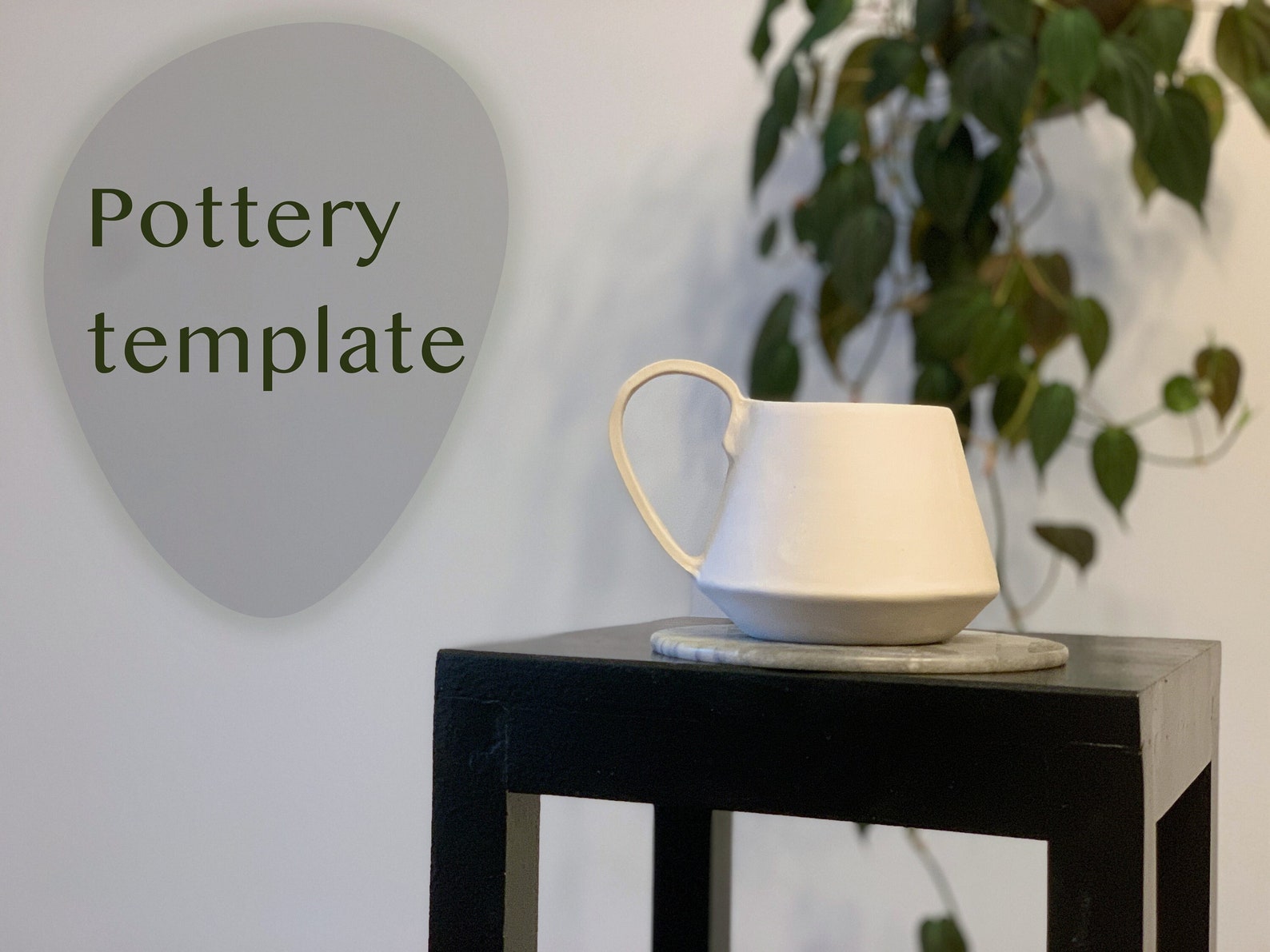 Printable Template for Pottery CUP - Etsy