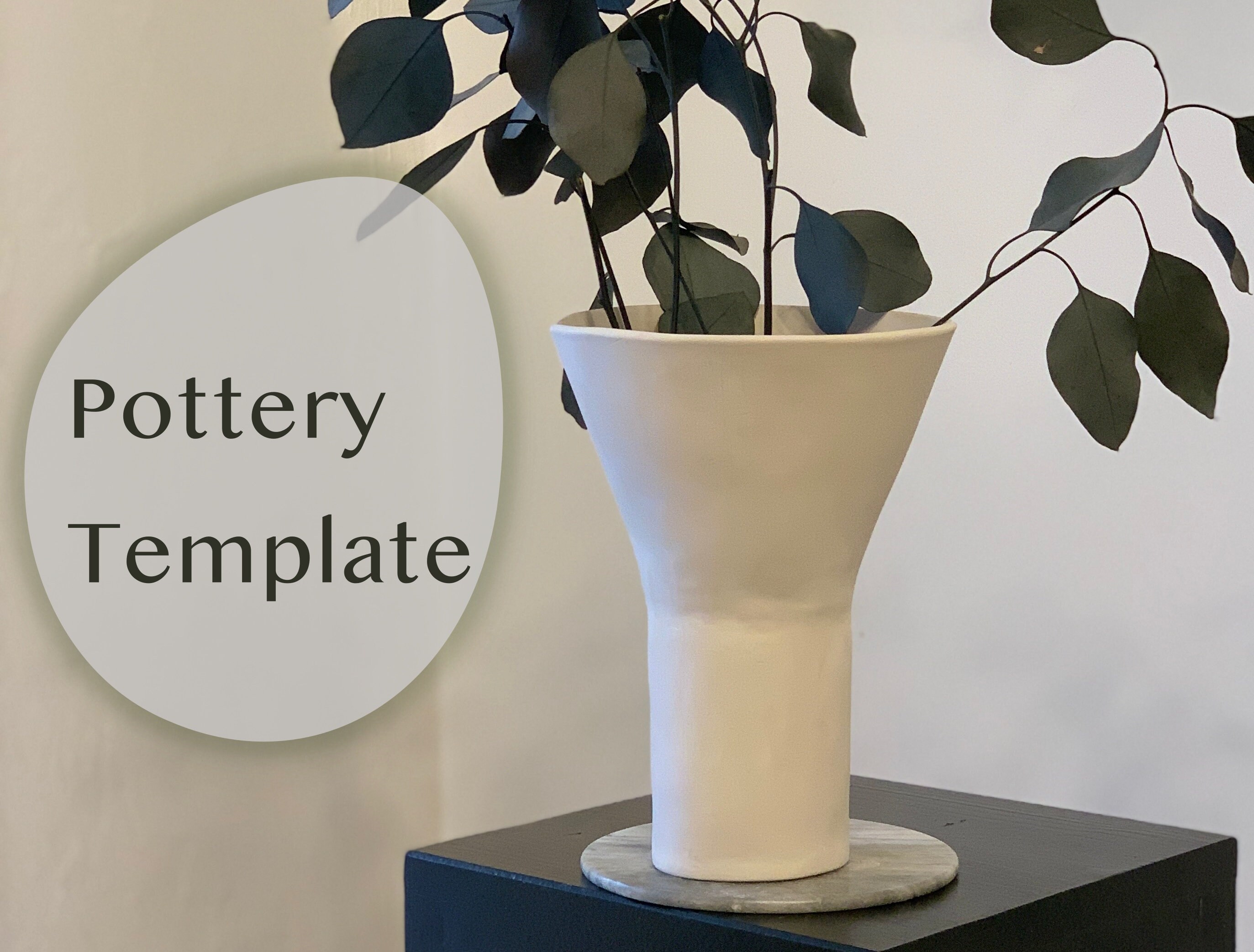 Printable Template for Pottery - VASE - Etsy