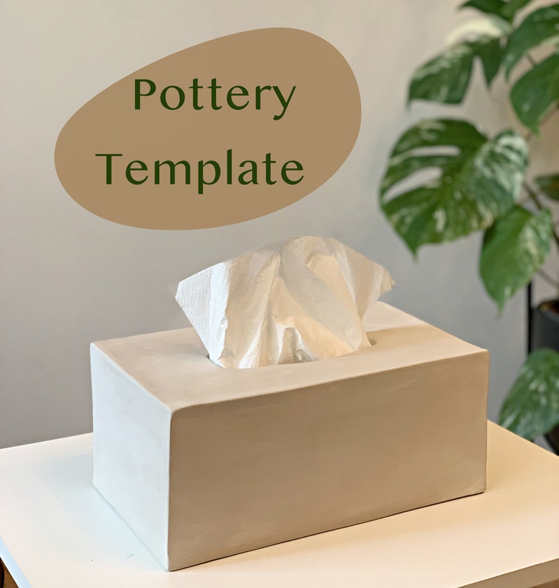 Tissue Box 6 Designs Slab Pottery Customisable Template - Etsy