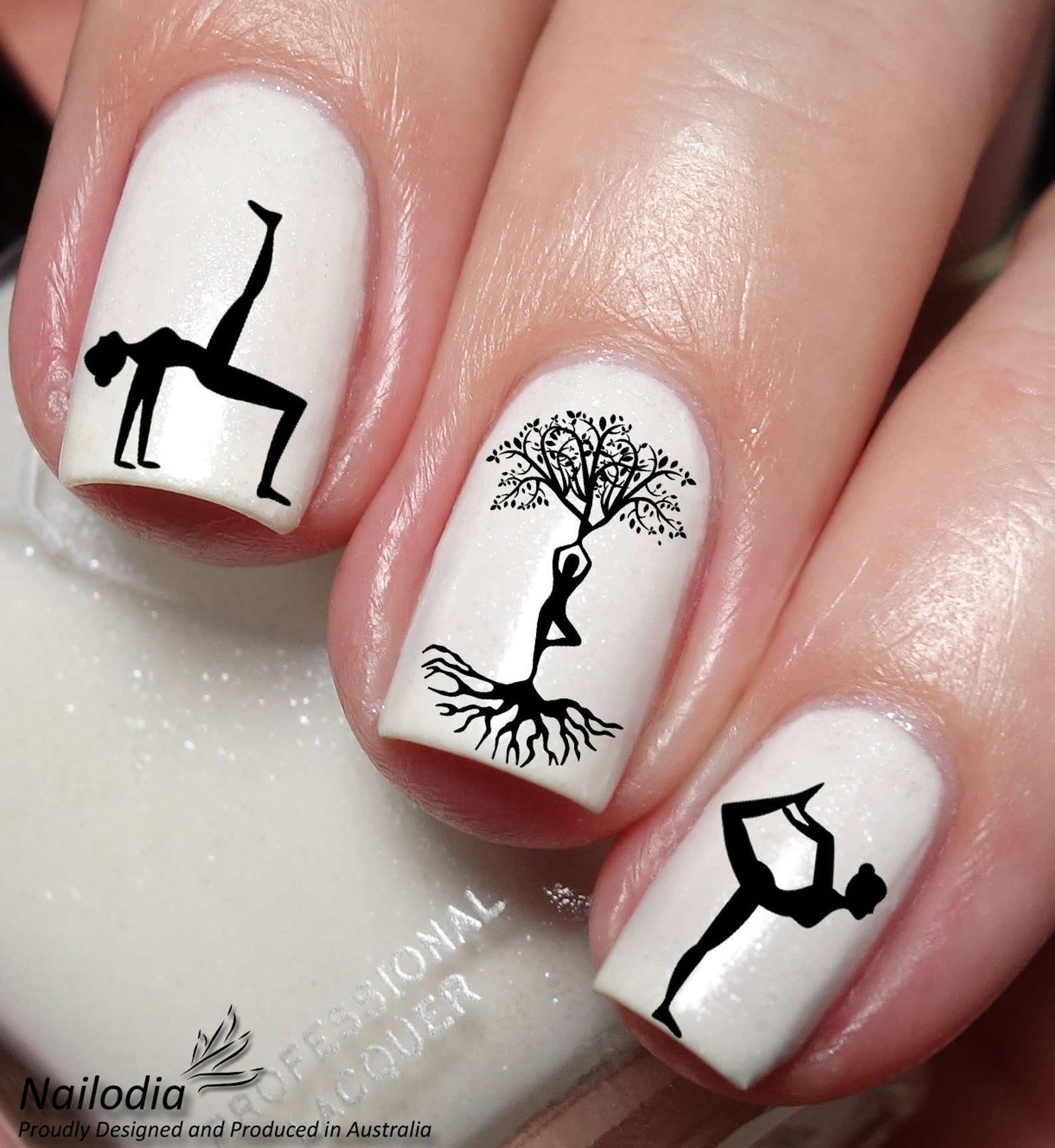 Yoga & Yogini Nail Art Decal Sticker - Etsy