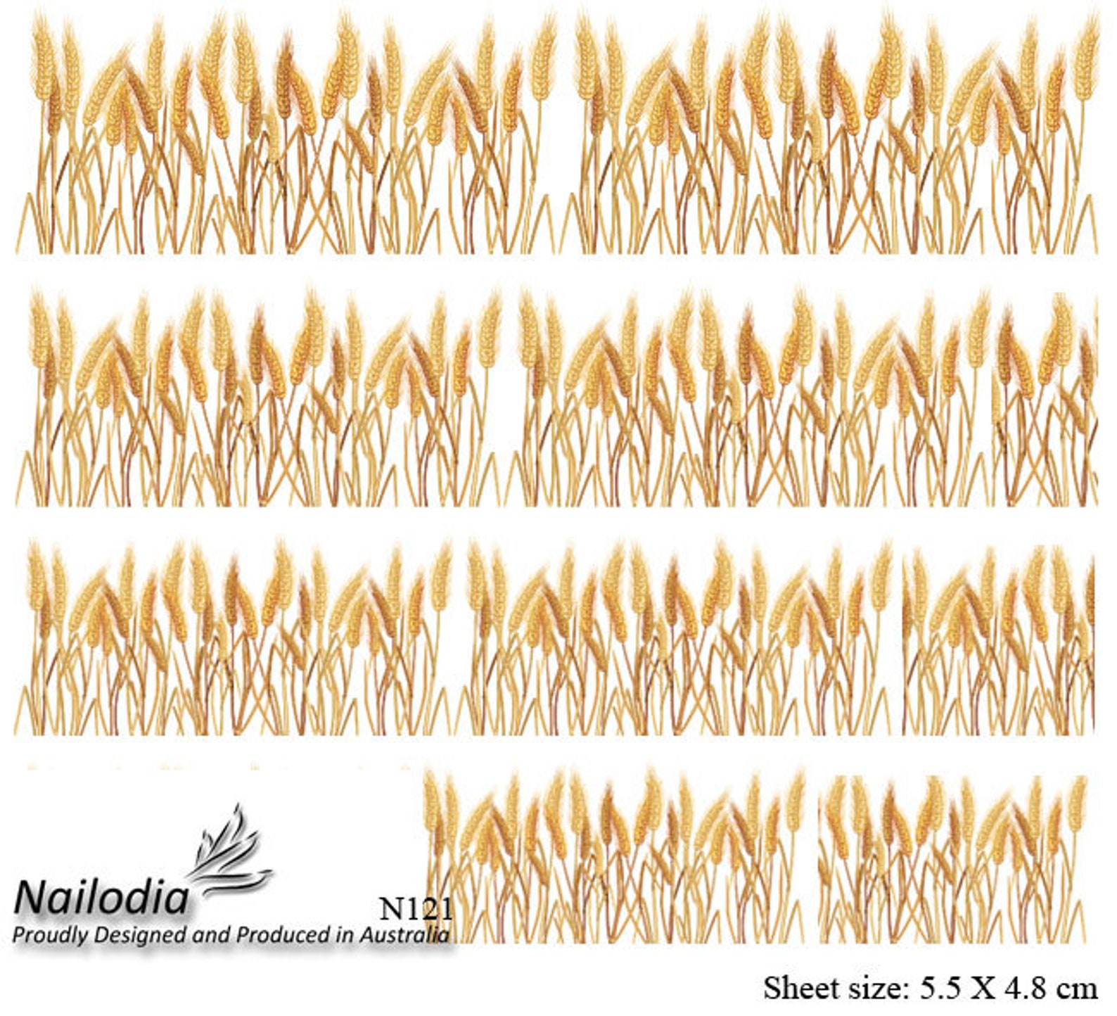 Wheat Farm Nail Art Decal Sticker | Etsy