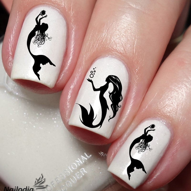 Mermaid Nail Art Stickers - Etsy