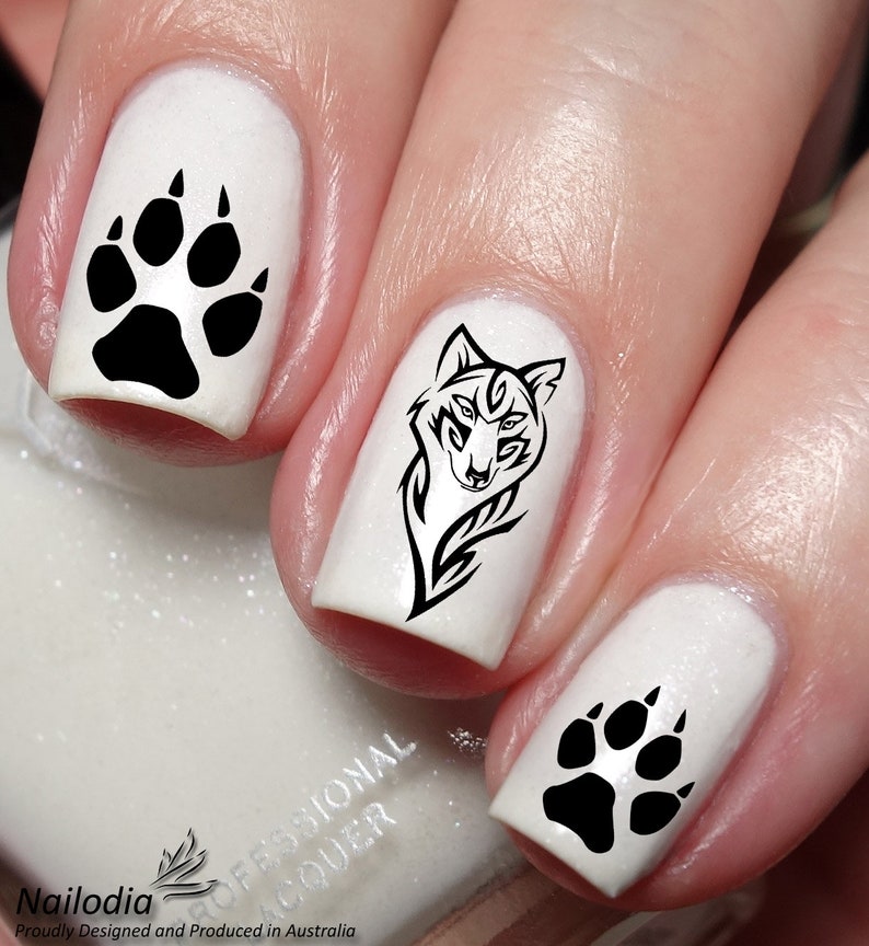 Wolf Lovers Nail Art Decal Sticker - Etsy