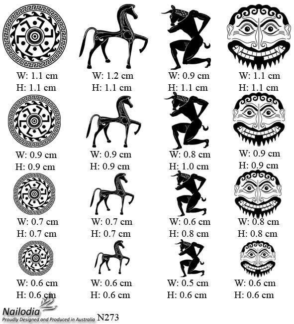 Ancient Greek Nail Art Decal Sticker - Etsy