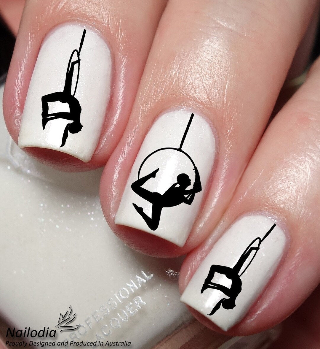 Aerial Hoop Lyra Nail Art Decal Sticker - Etsy